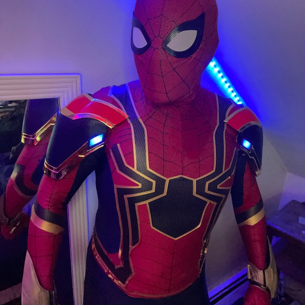 Iron Spider Shoulder Pads (x2) With Leds Spiderman - Etsy