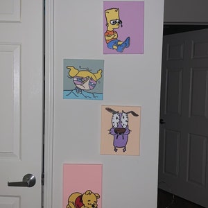 Patrick Seaweed Mustache Meme Aesthetic Painting 8x10 Handmade - Etsy