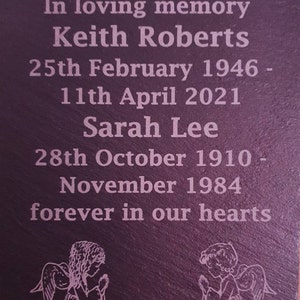 Train Design Natural Slate Memorial Headstone in 3 Sizes FS1 | Etsy UK