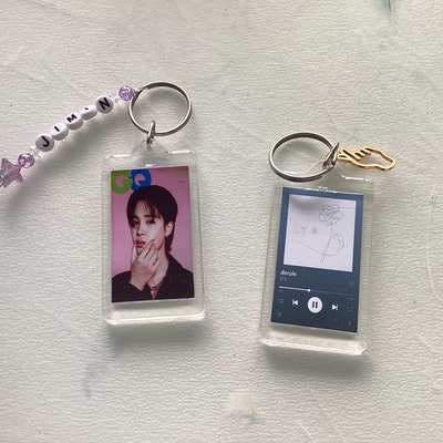 BTS Keychain GQ Magazine Cover Photo Kpop V Jimin Jungkook RM J Hope ...