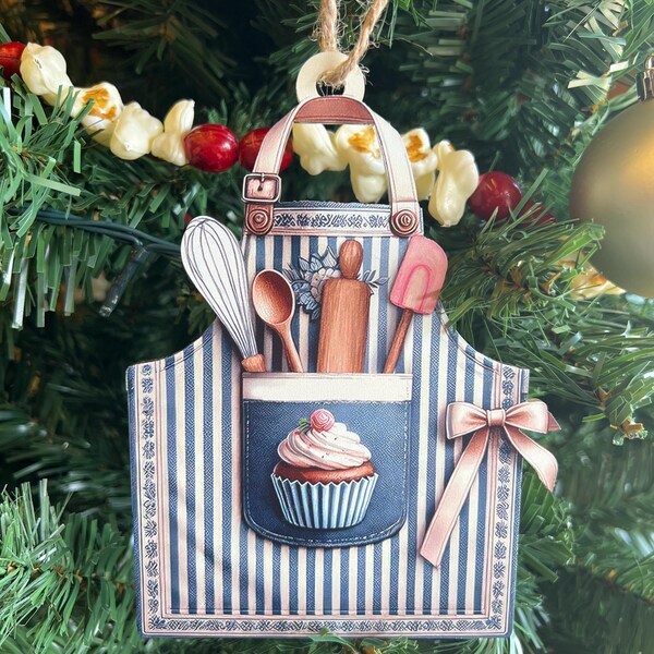 Personalized Baking Christmas Ornament, Baking Ornament, Baker Ornament, Grandma Gift, Christmas ...