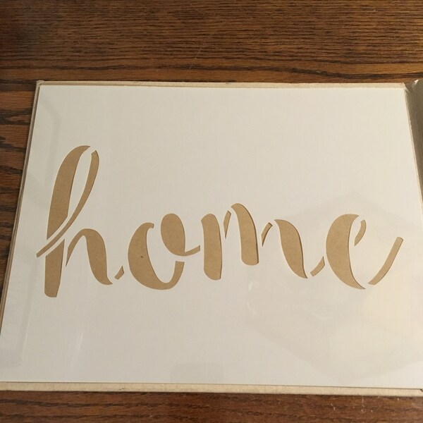 Home Stencil - Reusable DIY Craft Stencils of the Word "home" - Great ...
