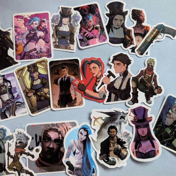 Arcane Stickers | Set of 100 | Waterproof Vinyl Stickers | Anime ...