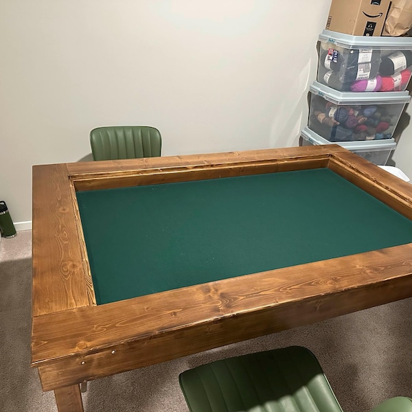 Custom Gaming Table, Role Playing Game Table With Folding Legs, Vaulted ...
