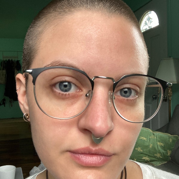 Septum Shield ~ Blade Septum Hoop ~ Fin Body Jewelry ~ 5mm Shield ...