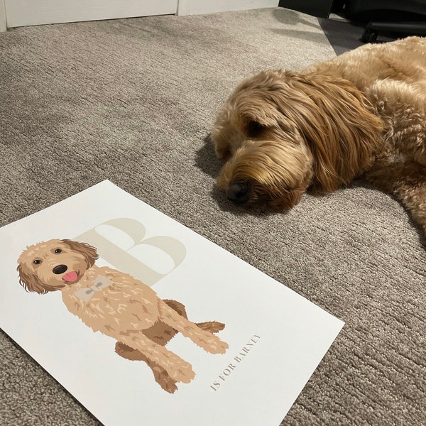 Dog Alphabet Art for Boho Nursery Digital Download Gender Neutral ...