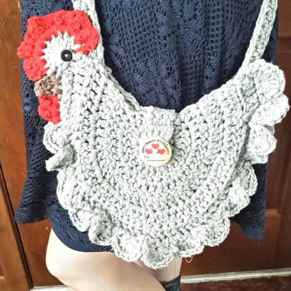 Crochet Chicken Bag Pattern Only U.S Terms - Etsy