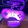 Gamer LED Night Light, Personalized Kid's Room Video Game Controller W ...