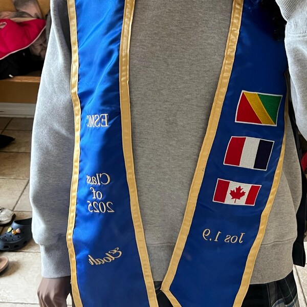 Custom Graduation Sash Personalized Graduation Stoles Customized Graduation Sash Custom Text ...