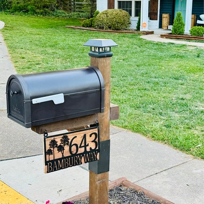 3 Modern Mailbox Numbers Address Numbers and Letters - Etsy