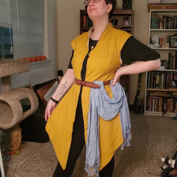 Female Fantasy Tabard Vest With Lacing - PDF Pattern for Instant ...