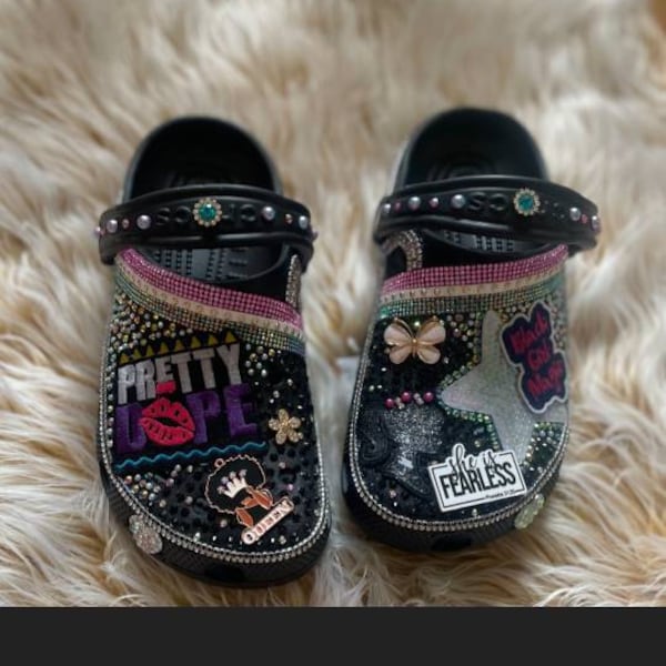 Custom Bling Crocs (adult- Simple Bling) - Etsy