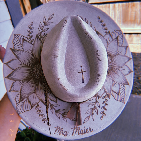 Faith Can Move MOUNTAINS- Authentic Hand Burned Hat, Wild Child, Best ...