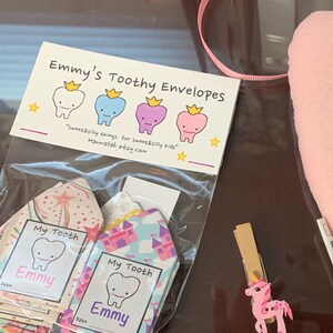 PERSONALIZED Set of 20 toothy Envelopes for Tooth | Etsy