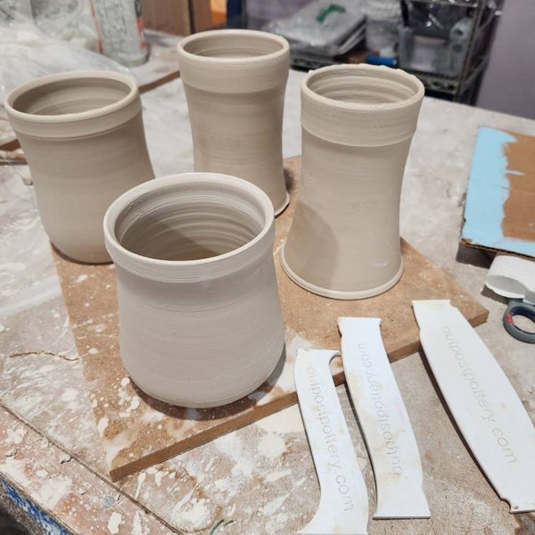 OUTPOST POTTERY Profile Rib Mug Bundle for Mugs and Cups 3 Profile Ribs ...