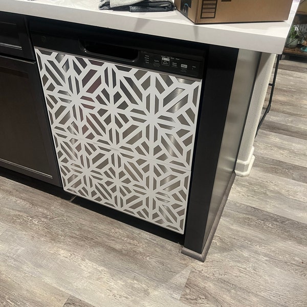 Custom Magnetic Dishwasher Cover | Geometric Lattice - Etsy