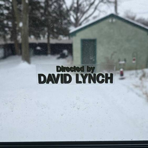 Directed by David Lynch Stickers (original) - Etsy