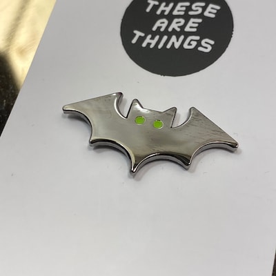 Bat Enamel Pin - Etsy