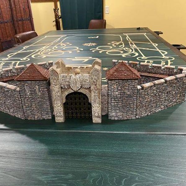 Castle Gate Terrain for Tabletop Gaming, DND Castle Decor, Fantasy RPG ...