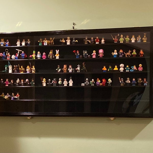 180 Mini Figures Display Case Cabinet Minifigures Figurines Small ...