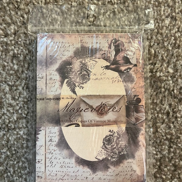 100 Sheets Scrapbook Paper Booklet, Vintage Style Collage Paper, Deco ...