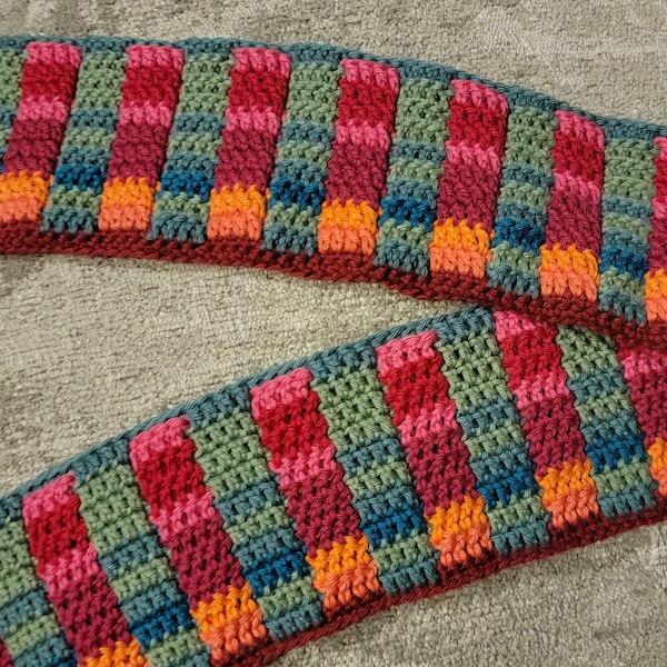 CROCHET PATTERN Lines and Stripes Temperature Blanket - PDF Digital ...