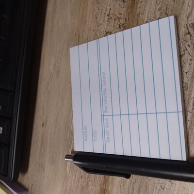 Library Card Sticky Notes Reading Sticky Notes Bookworm Gift Bookish ...