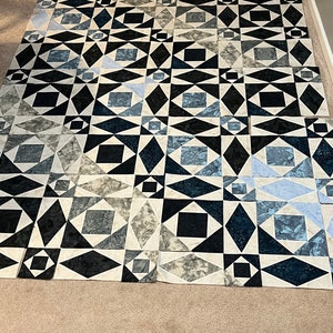 High Tide Quilt Pattern, PDF, Storm at Sea Variation, Tonga Scuba by ...