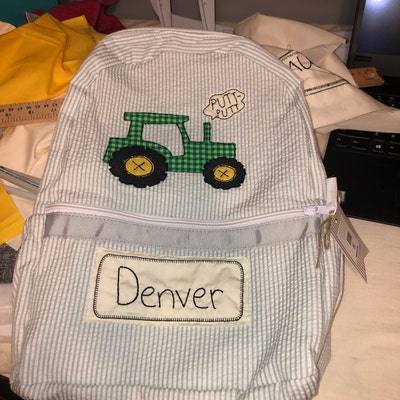 Tractor With Putt-putt Word Bubble Applique Embroidery Design INSTANT ...