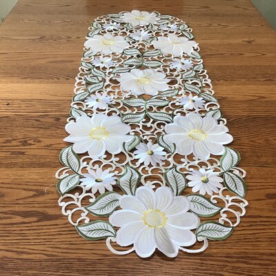 Table Runner, Dresser Scarf, Place Mat, Doily, or Table Cloth ...