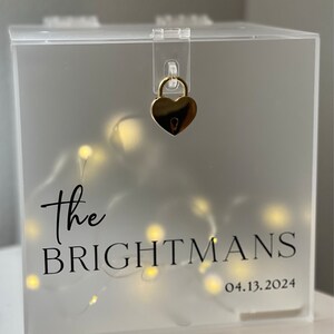 Wedding Card Box, Personalized Name Card Box, Event Card Holder ...