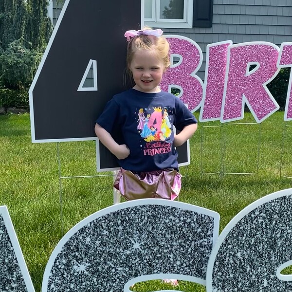 Fourth Birthday Princess Shirt, Disney Princess Birthday Shirt, Princess Birthday Shirt, Girls ...