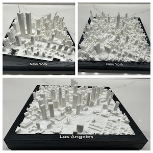 Custom 3D City Model Unique Decor Architectural Sculpture Personalized ...