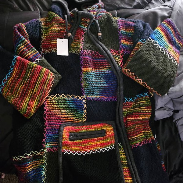 Namaste Handmade Fleece Lined Winter Unisex Thick Colorful Vibrant ...