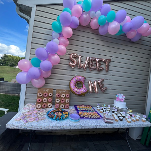 Sweet One Balloons Donut Birthday Decor First Birthday Party 1st ...