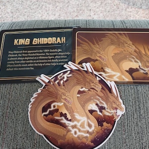 Godzilla King of Monsters 5 Inch Vinyl Sticker & Kaiju - Etsy