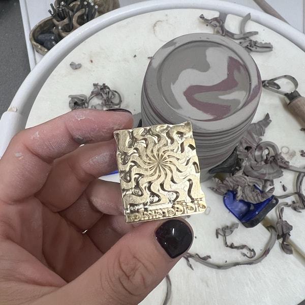 Personalized Logo Ice Stamp, Ice Cube Stamp, Whiskey Ice Stamp, Brass ...