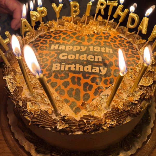 Cheetah Leopard Print Pattern Edible Picture Strips | Wrap Sides of ...