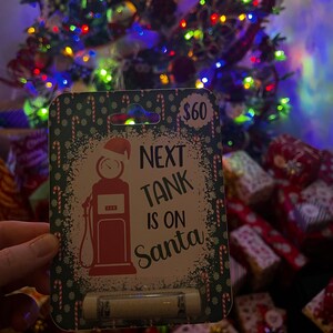 Christmas Santa Gas Money Holder Cash Gift Card - Etsy