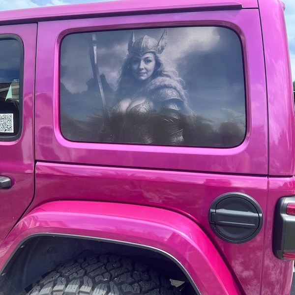 Beach Theme Rear Hardtop Window Decal- Fits Jeep Wrangler JKU JLU | 4 ...