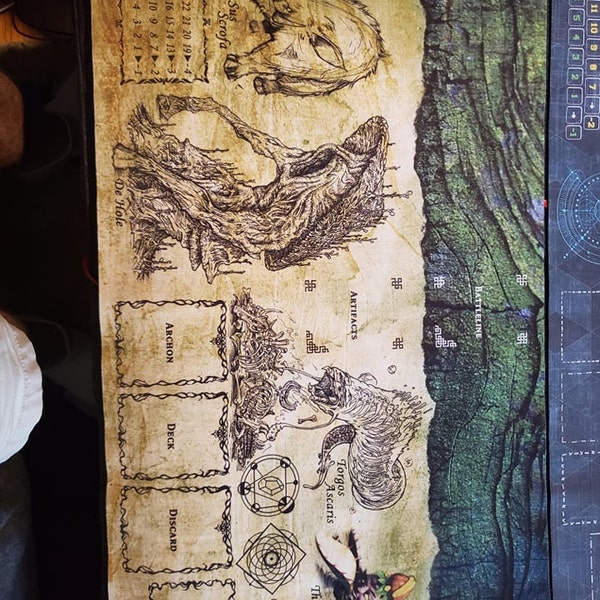 Keyforge Game Mat for House Untamed Gamers With Card Zones and Chain ...