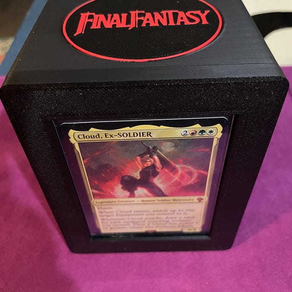Commander Deck Box With Card Tray and Removable Front Slab - MTG TCG ...