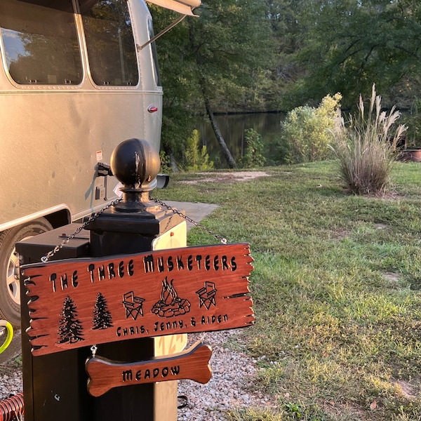 Outdoor Wood Sign Custom Camp Sign Personalized Camping Sign RV Decor ...