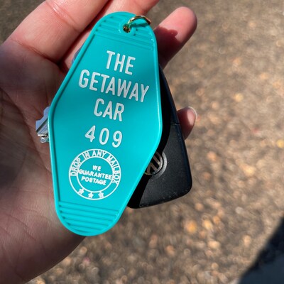 Getaway Car Keychain Motel Keychain Vintage Hotel Tag Cute Taylor Swift ...