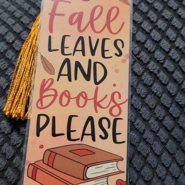 Fall Book Quotes Bookmark Set or Individual | Book Quote Bookmark ...