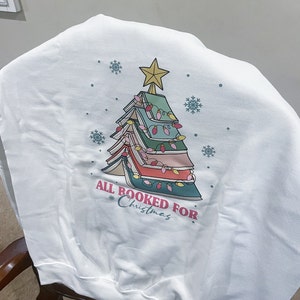 All Booked for Christmas Shirt Gift for Librarian,bookworm Christmas ...