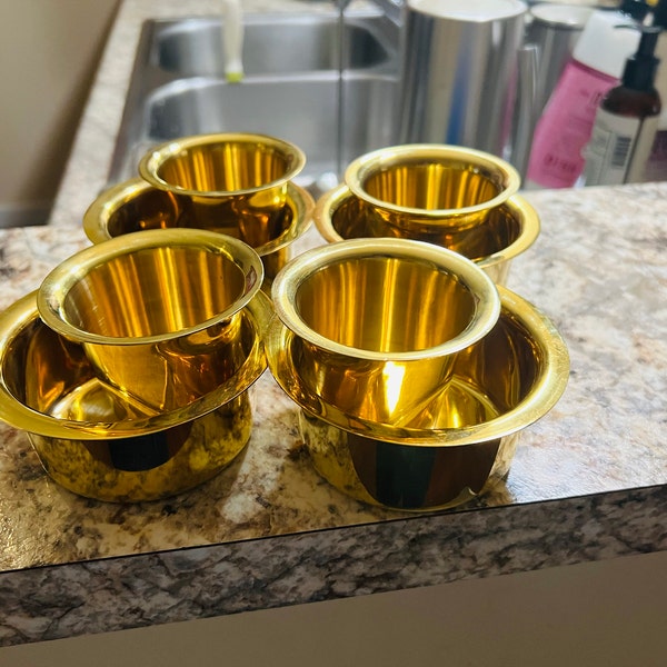 Traditional Indian Brass Filter Coffee Cup Davara Set - Etsy