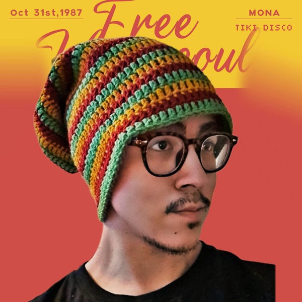 Custom Crochet Slouchy Beanie: Handmade Acrylic Hat, Made to Order - Etsy