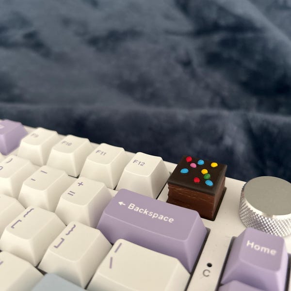 Confetti Brownie Artisan Keycap for MX Style Mechanical Keyboard ...