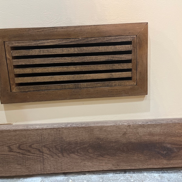 Custom Size Solid Wood Vent Cover: Handcrafted Louver - Etsy